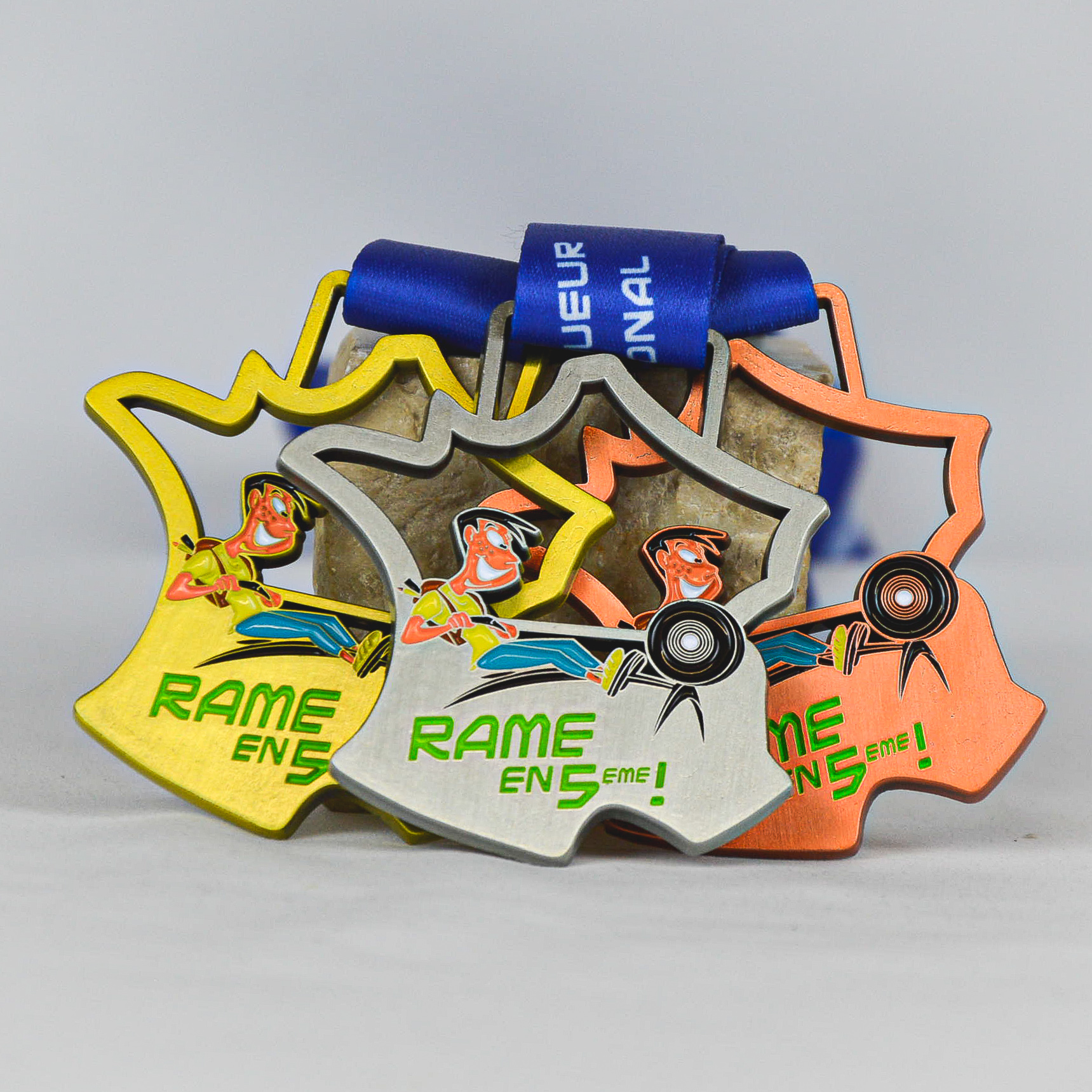 Médaille Rame en 5ème